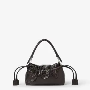 Fendi Baguette® Soft Mini-bag In Black Crackled Leather